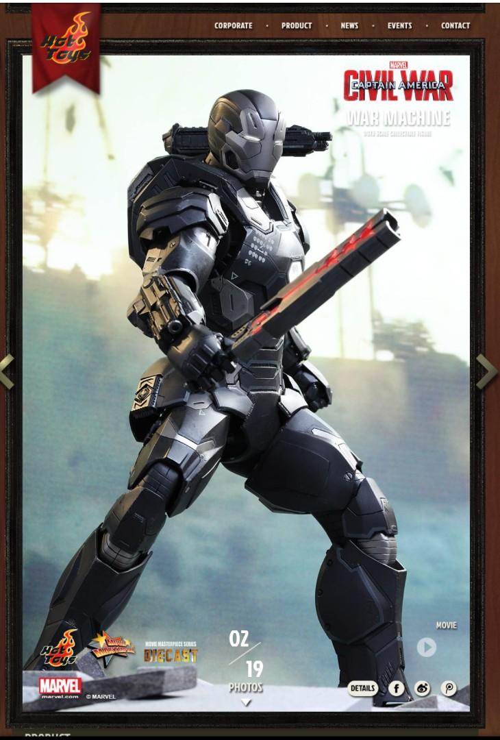 Hot Toys - MMS344D15 - Captain America: Civil War: 1/6th scale War ...