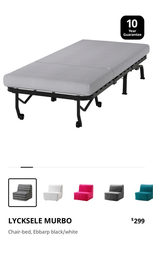 IKEA LYCKSELE MURBO single sofa bed, Furniture, Beds & Mattresses on ...