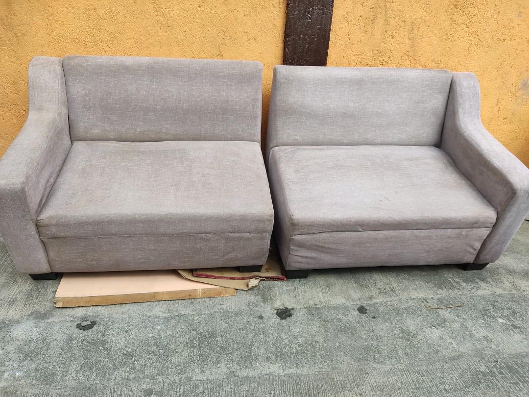 L shape Sala set, Furniture & Home Living, Furniture, Sofas on Carousell