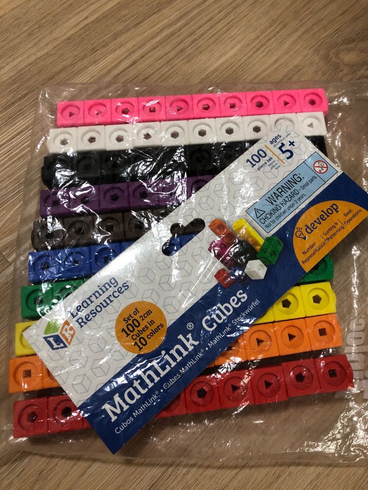 Learning Resources math link cubes, Hobbies & Toys, Toys & Games on ...