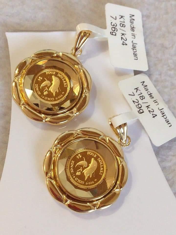 Medallion Japan Pendant 18k/24k, Luxury, Accessories on Carousell