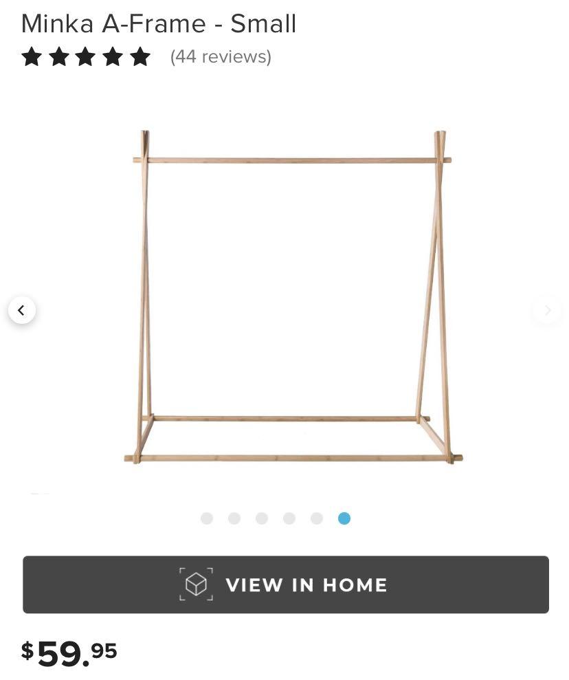 Mocka Minka A-Frame - Small / Kids Wooden Hanging Clothes Frame ...