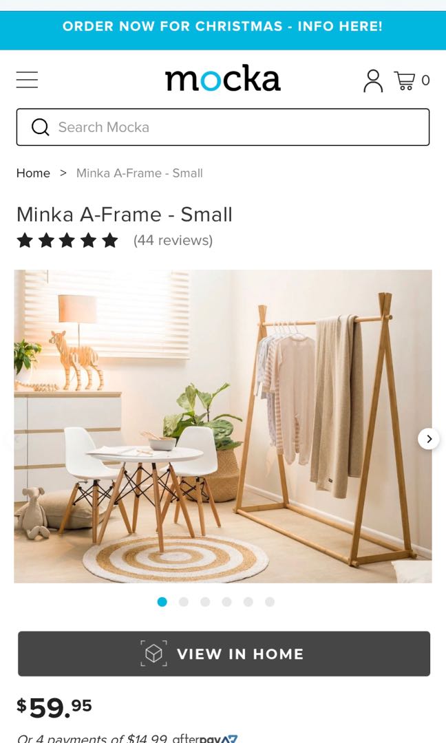 Mocka Minka A-Frame - Small / Kids Wooden Hanging Clothes Frame ...