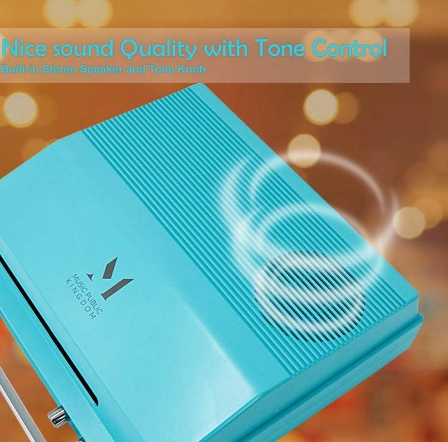 Music Public Kingdom Turntable TT228 Retro Classic Design 7 Inch 45 Rpm ...