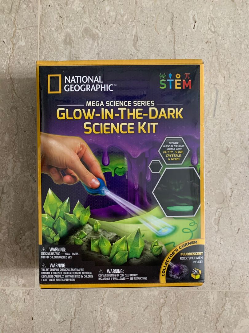 National geographic glow in the dark science kit, Hobbies & Toys, Toys ...