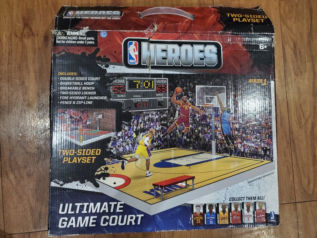 NBA Heroes Jazwares Basketball Court, Hobbies & Toys, Toys & Games on ...