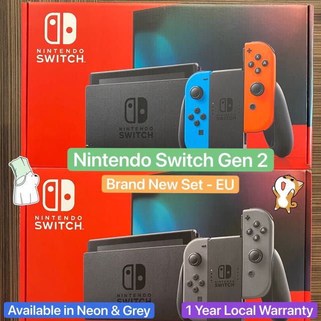 Nintendo Switch Console Gen 2, Video Gaming, Video Game Consoles ...
