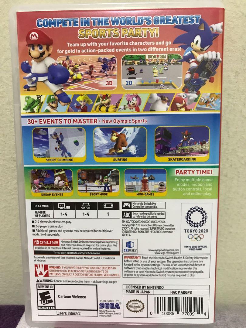 Nintendo Switch Mario & Sonic at the Olympic Games Tokyo 2020, Toys ...