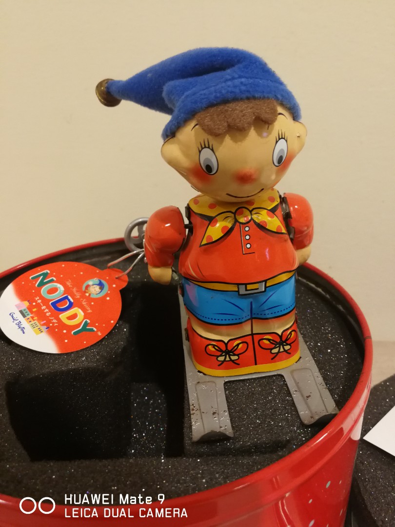Noddy skier tin toy unused with box, designed in Singapore, Furniture ...