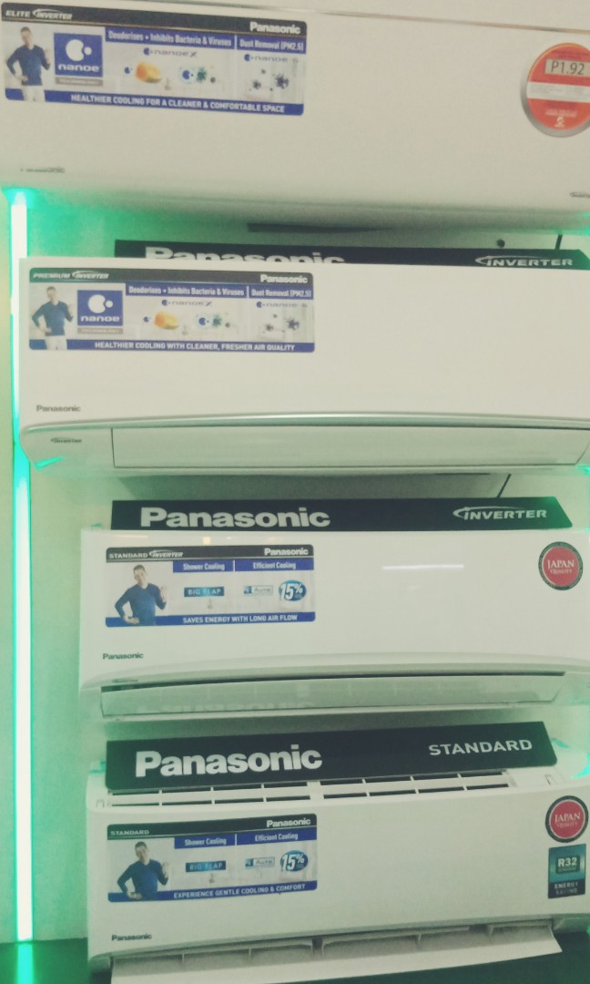 Panasonic Split Type Aircon Inverter and Non inverter, TV & Home ...