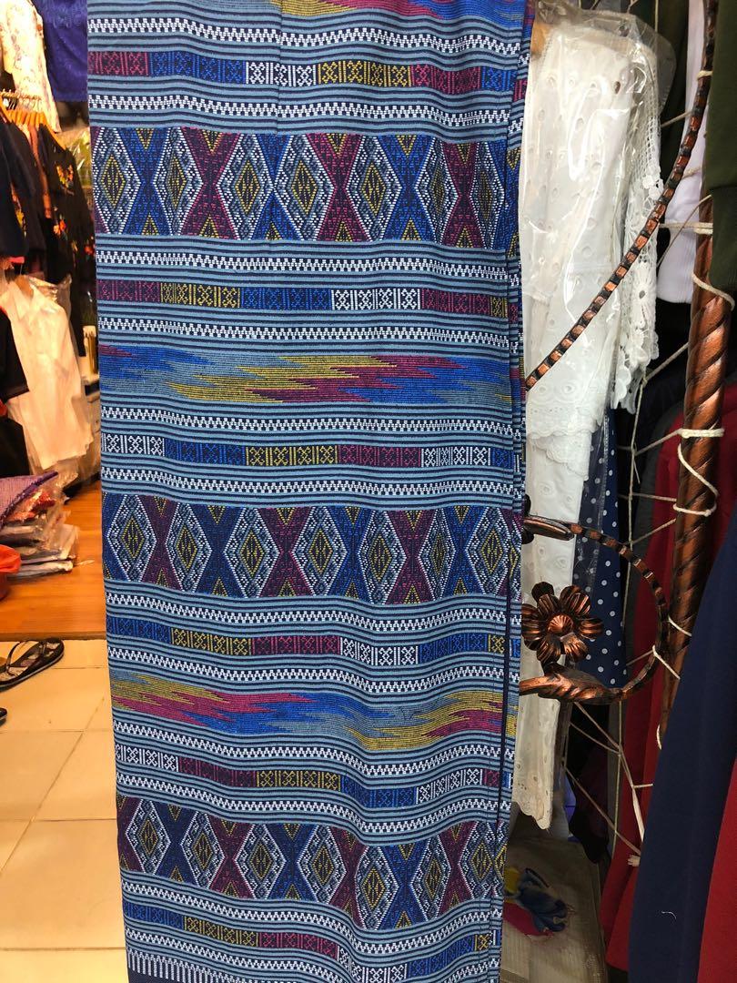 Rok panjang Songket lilit wanita petir lurus sepan thailand biru wisuda ...