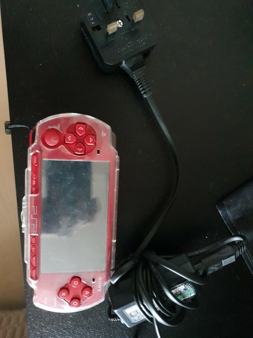 Sony psp red, Video Gaming, Video Game Consoles, PlayStation on Carousell