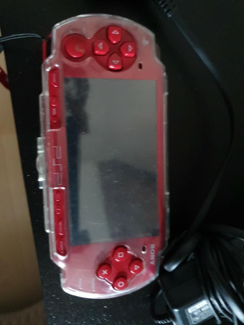 Sony psp red, Video Gaming, Video Game Consoles, PlayStation on Carousell