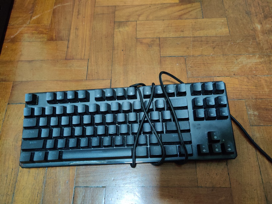 Tecware phantom mechanical keyboard khail box white clicky switch ...