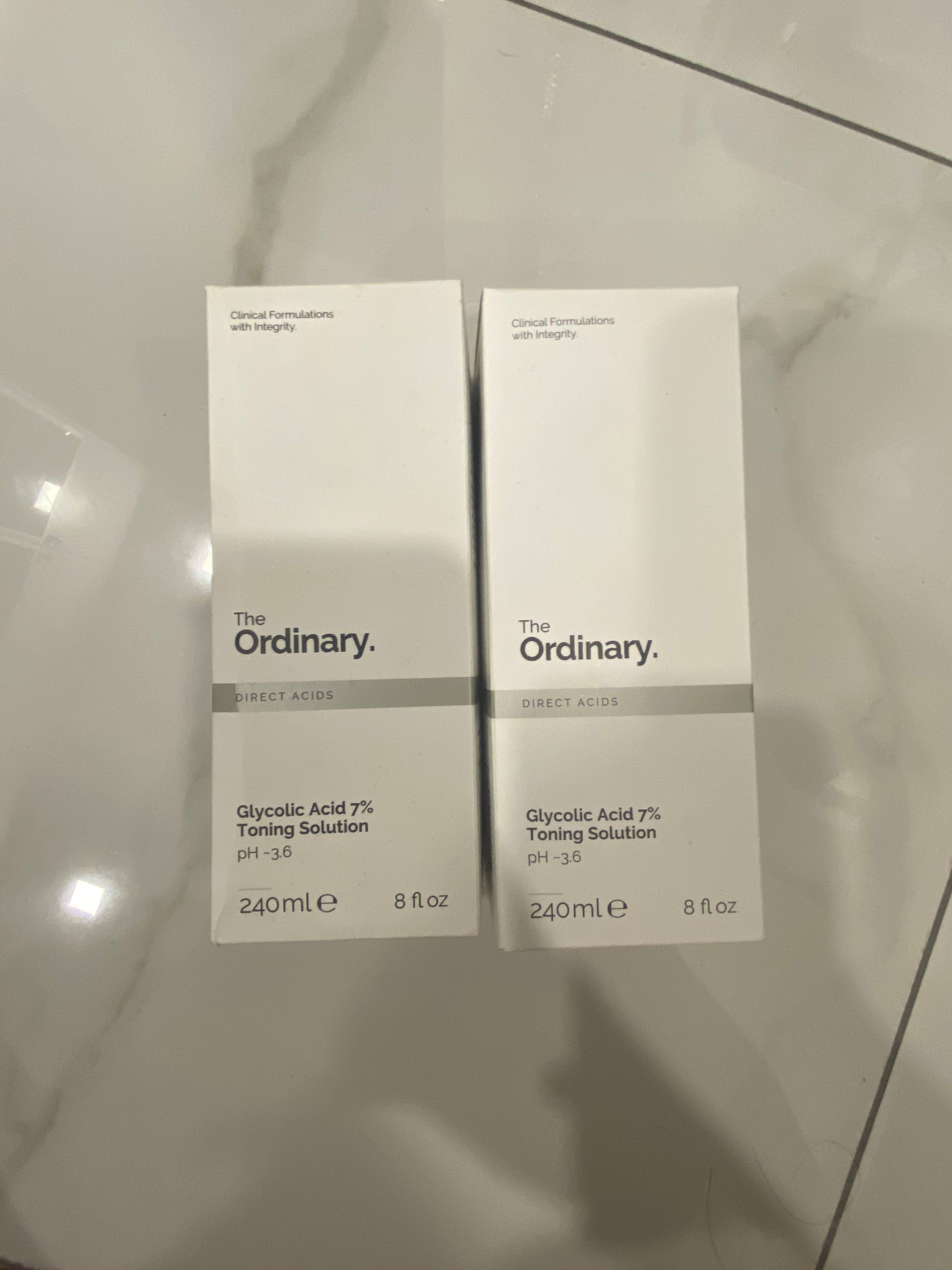 The Ordinary Glycolic Acid 7% Toning Solution, Health & Nutrition ...