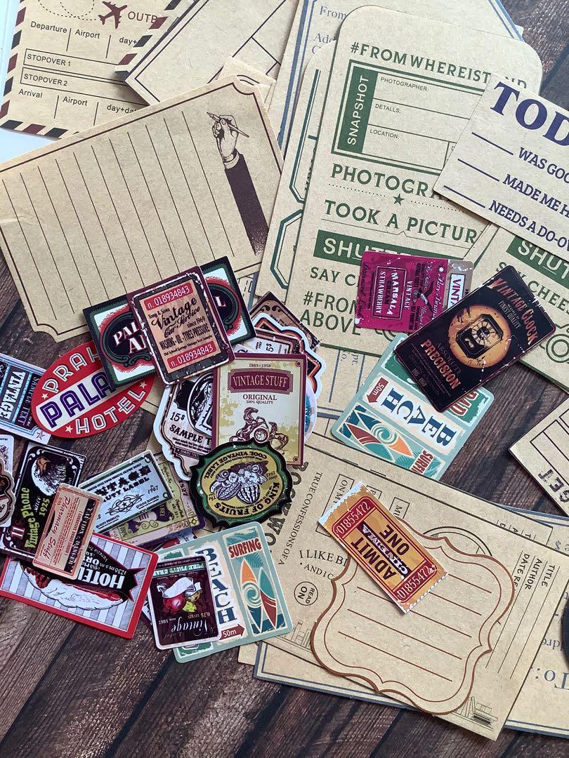 Vintage Travel Theme Pack, Hobbies & Toys, Stationery & Craft ...