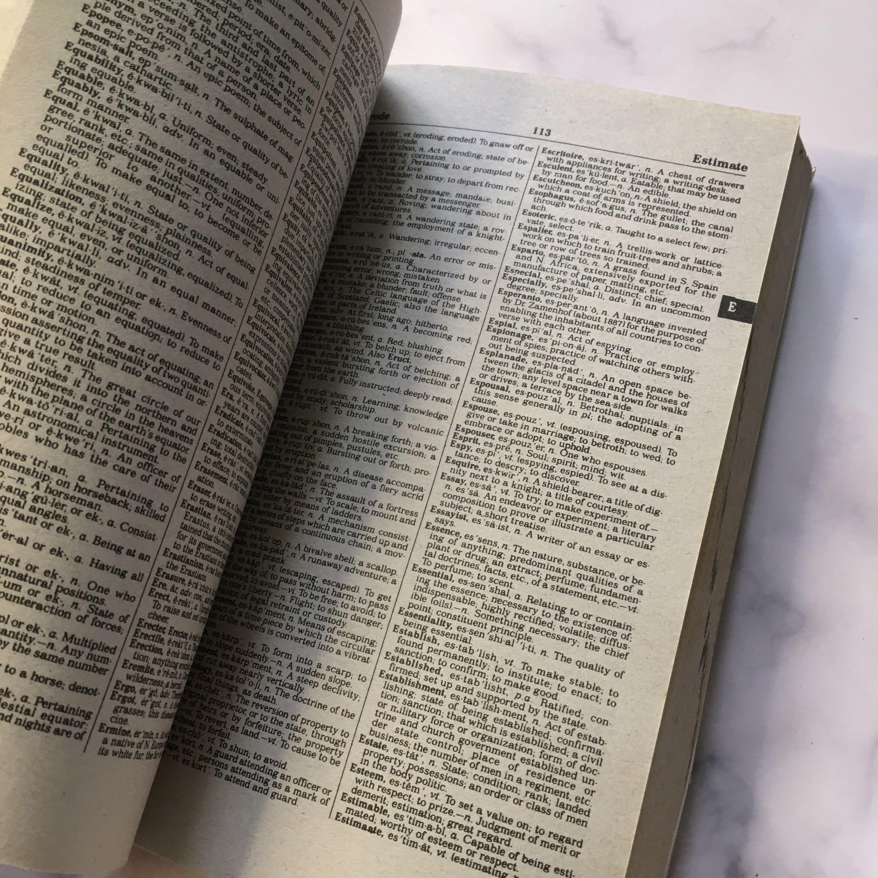Webster Dictionary, Hobbies & Toys, Books & Magazines, Assessment Books ...