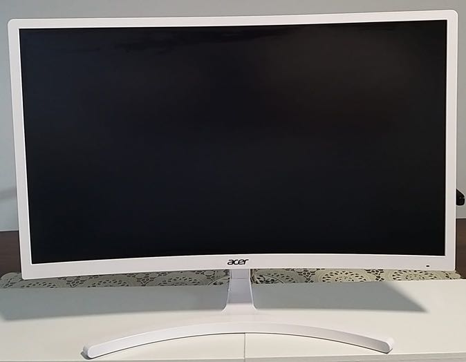 ACER curve monitor (White), Computers & Tech, Parts & Accessories ...