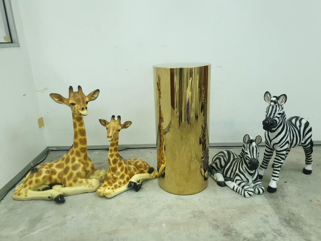 ANIMAL PROPS LIFE SIZE & Marquee Lights & Cylinder Plinth for Events ...