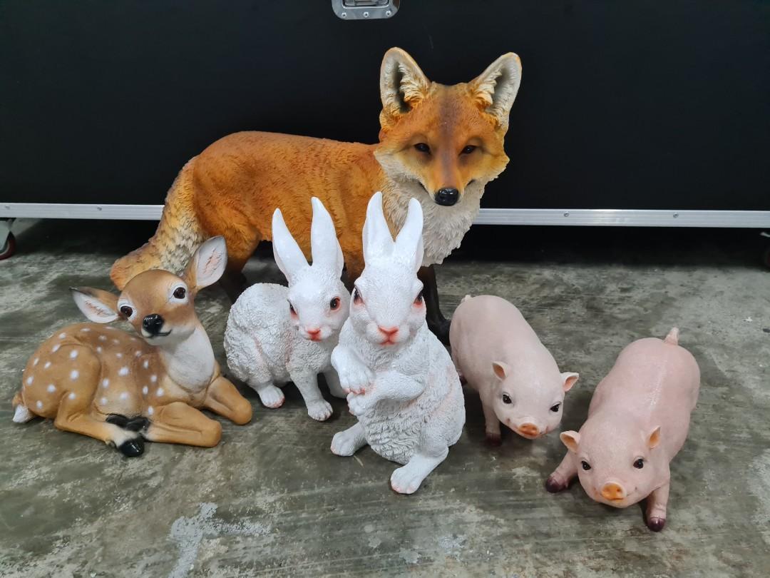 ANIMAL PROPS LIFE SIZE & Marquee Lights & Cylinder Plinth for Events ...