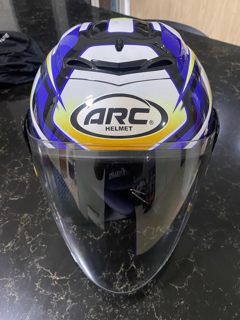Arc helmet, Motorcycles, Motorcycle Apparel on Carousell