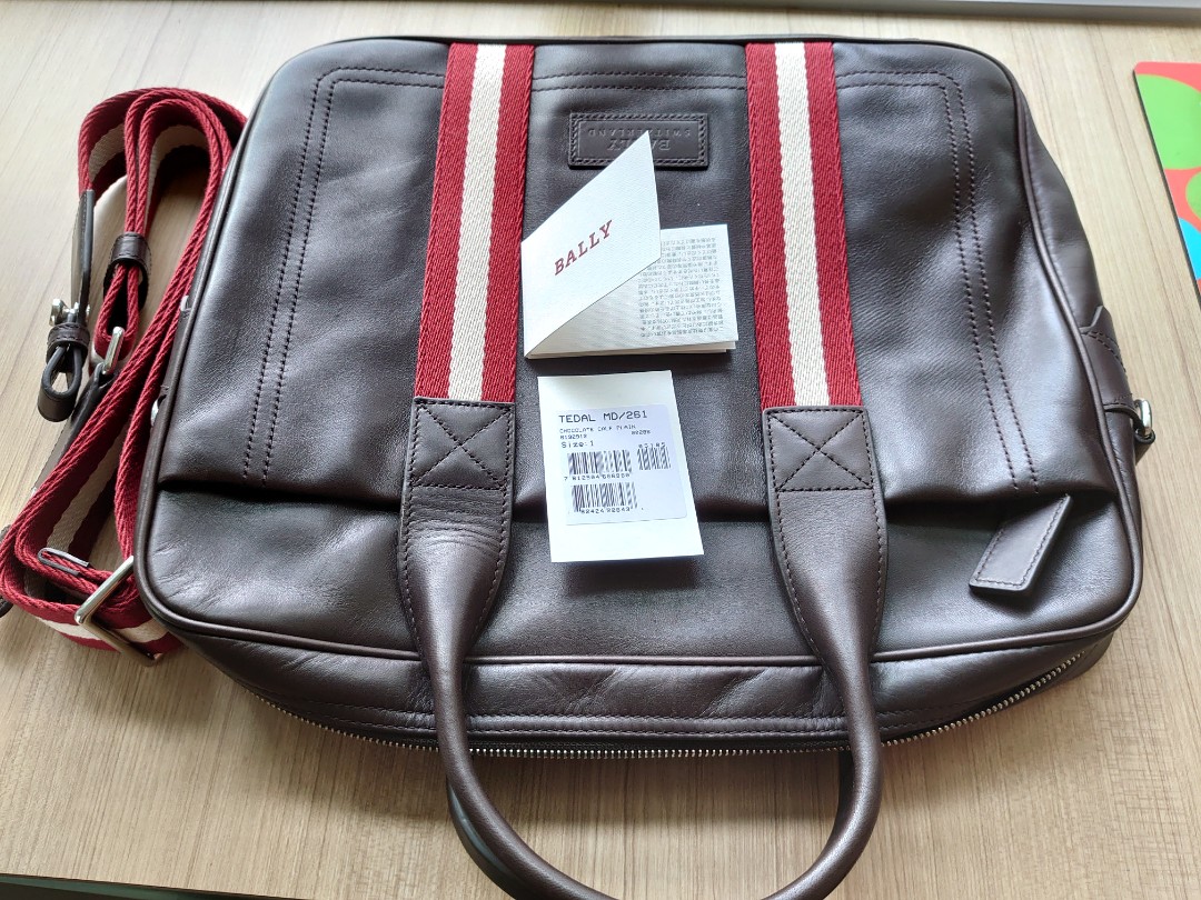 Bally laptop bag, Luxury, Bags & Wallets on Carousell