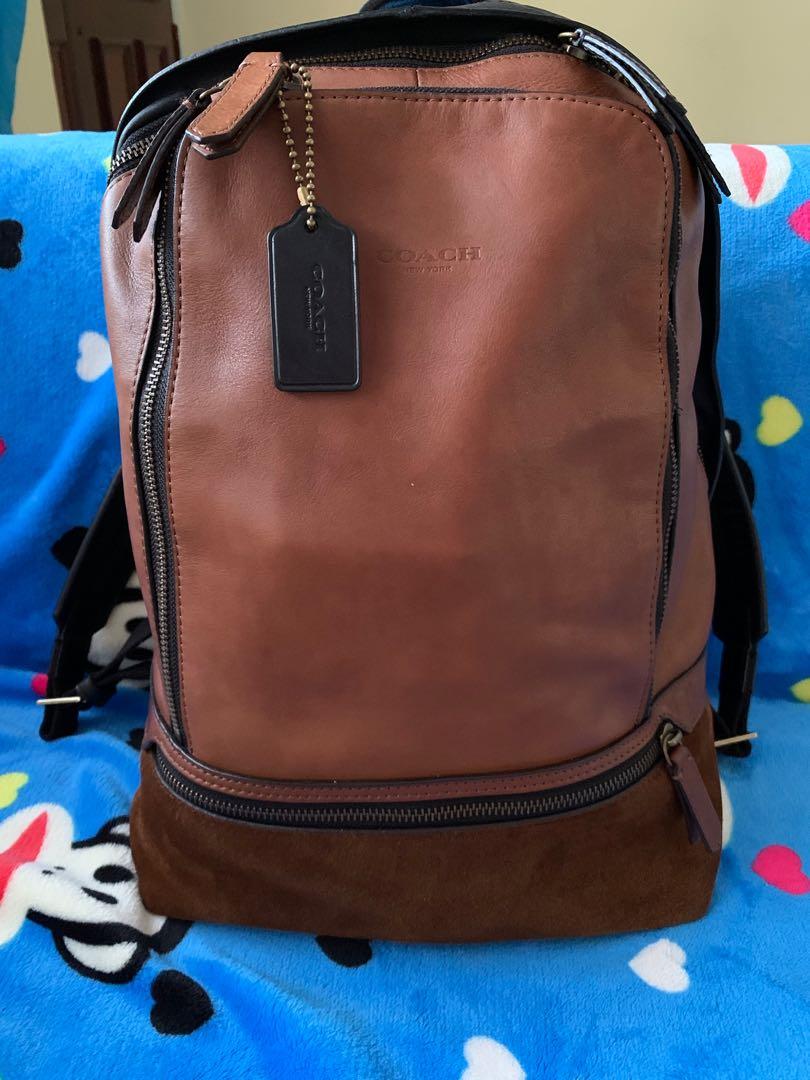 Coach Bleecker Vintage full grain leather backpack, Women's Fashion ...