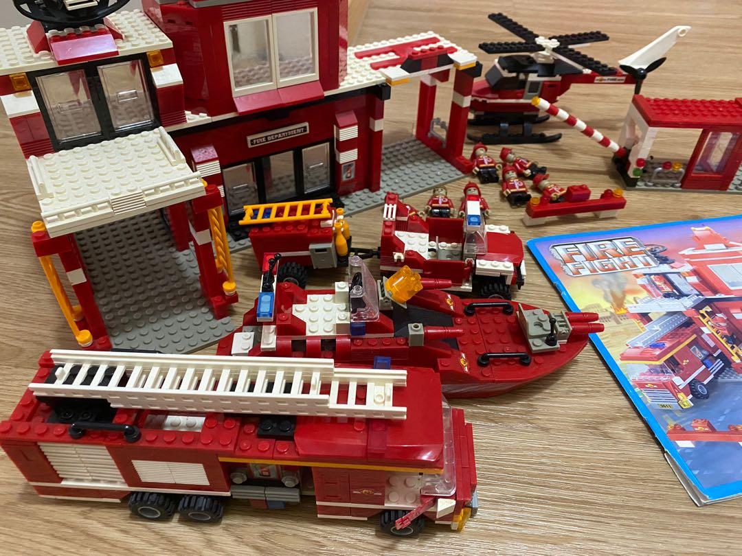 Bricks fire engine set fire station, Hobbies & Toys, Toys & Games on ...