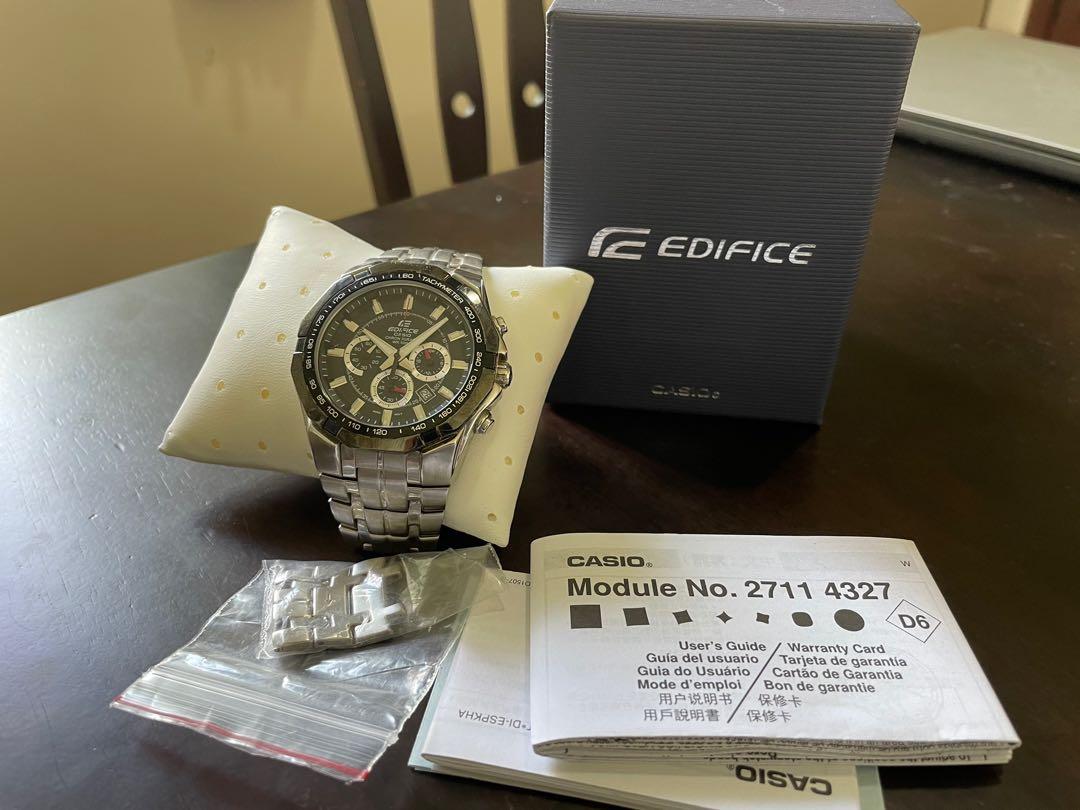 Casio Edifice chronograph WR 100M, Men's Fashion, Watches & Accessories ...