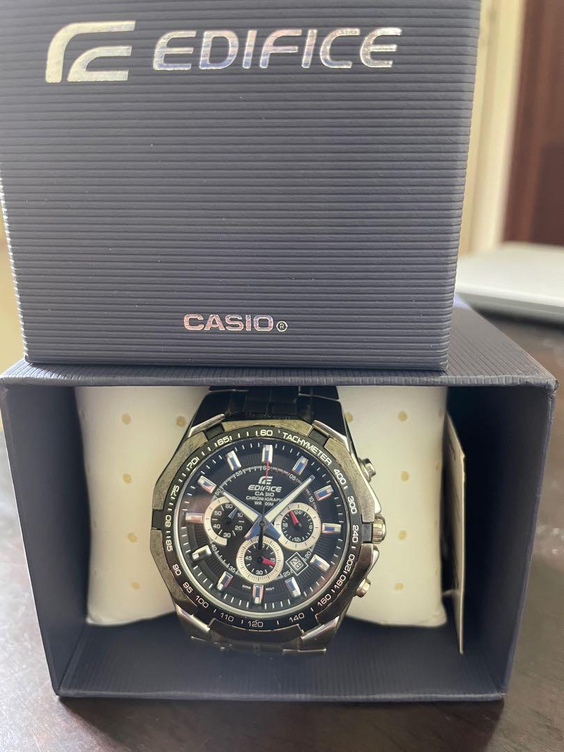 Casio Edifice chronograph WR 100M, Men's Fashion, Watches & Accessories ...
