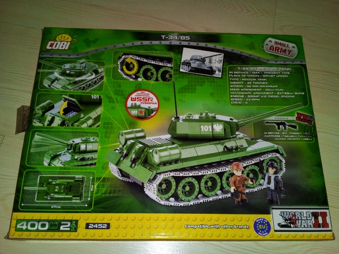 Cobi Soviet T-34/85 brick tank, Hobbies & Toys, Toys & Games on Carousell