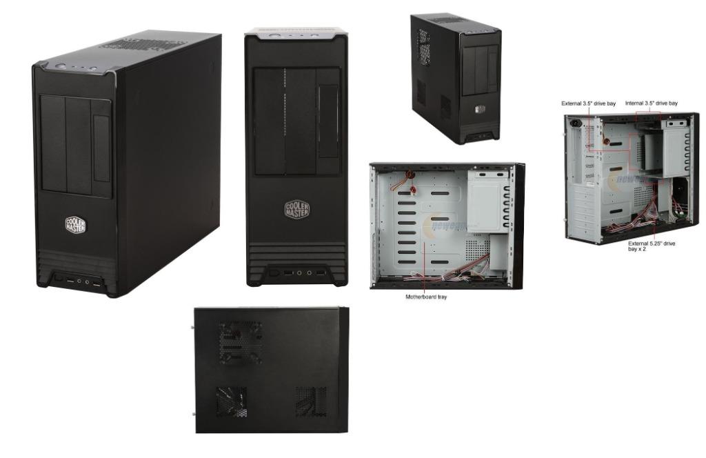 Cooler Master Elite 360 CPU Chassis Casing Black Steel ATX Mini Tower ...