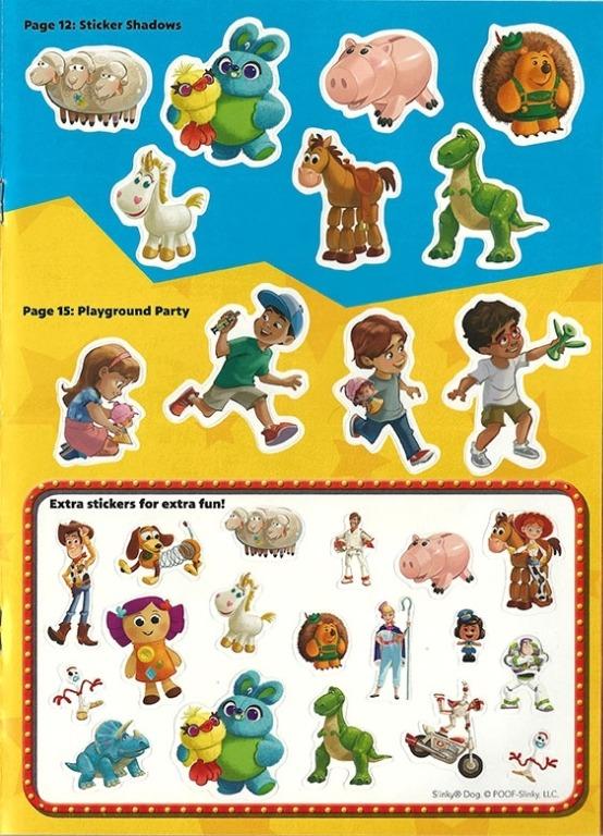 Disney Pixar Toy Story 4 Sticker Play | Coloring Sticker Book ...