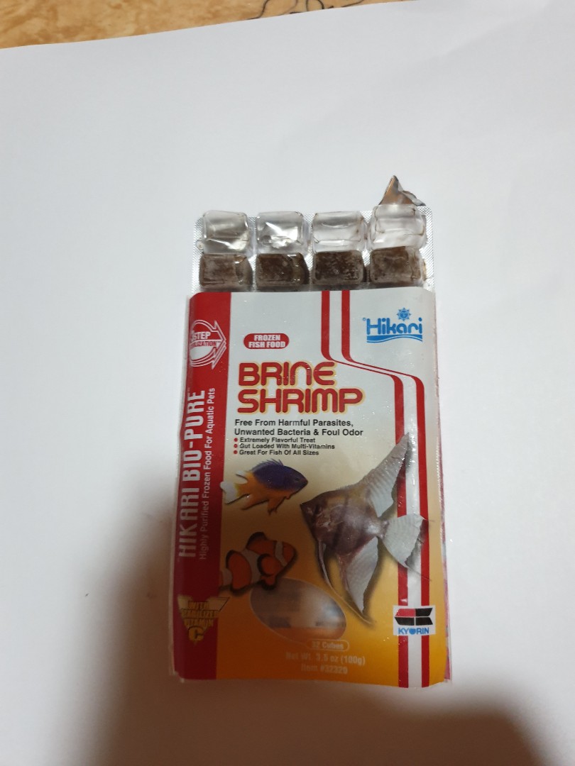 Hikari Frozen brine shrimp & bloodworm, Pet Supplies, Pet Food on Carousell