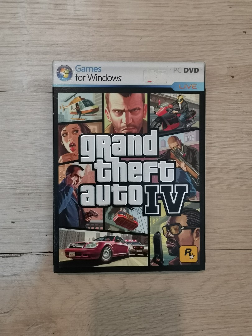 GTA IV "GTA 4" Original PC Game DVD (Ship on next day), Video Gaming ...
