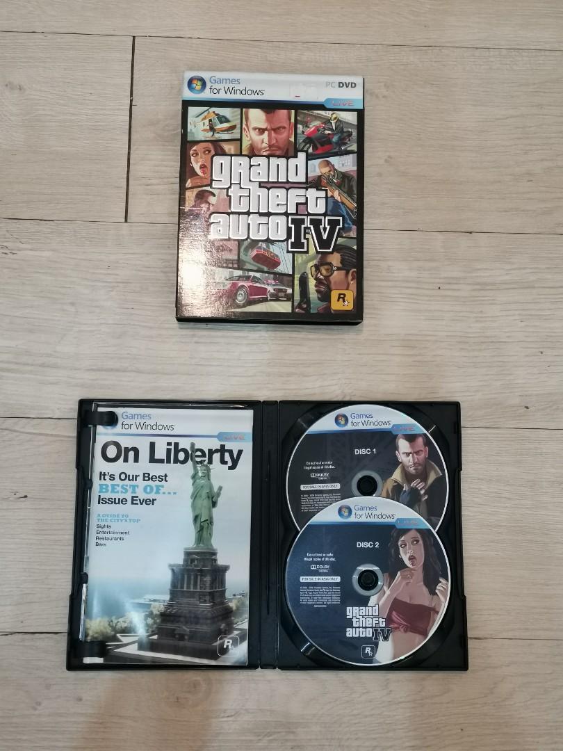 GTA IV "GTA 4" Original PC Game DVD (Ship on next day), Video Gaming ...