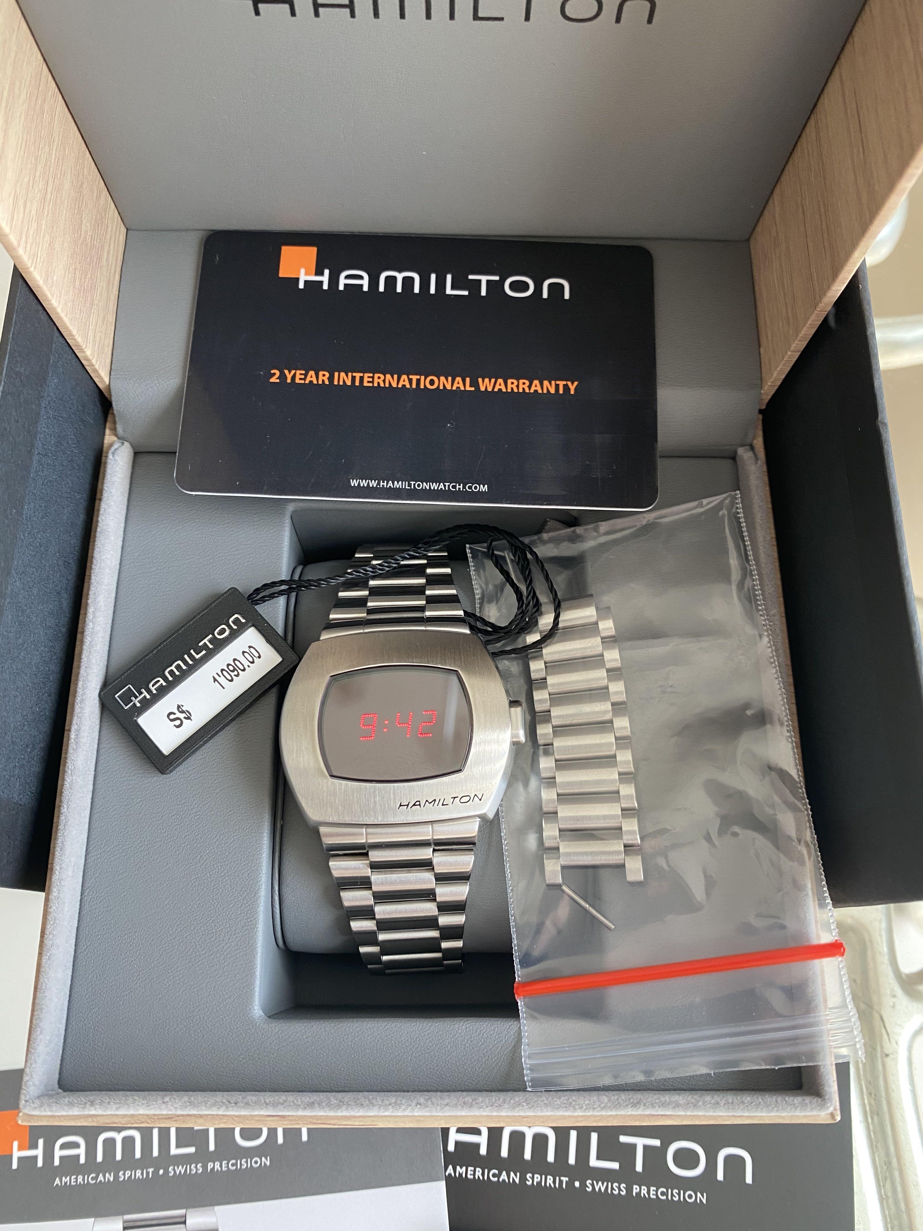 Hamilton PSR Stainless Steel Pulsar, Luxury, Watches on Carousell