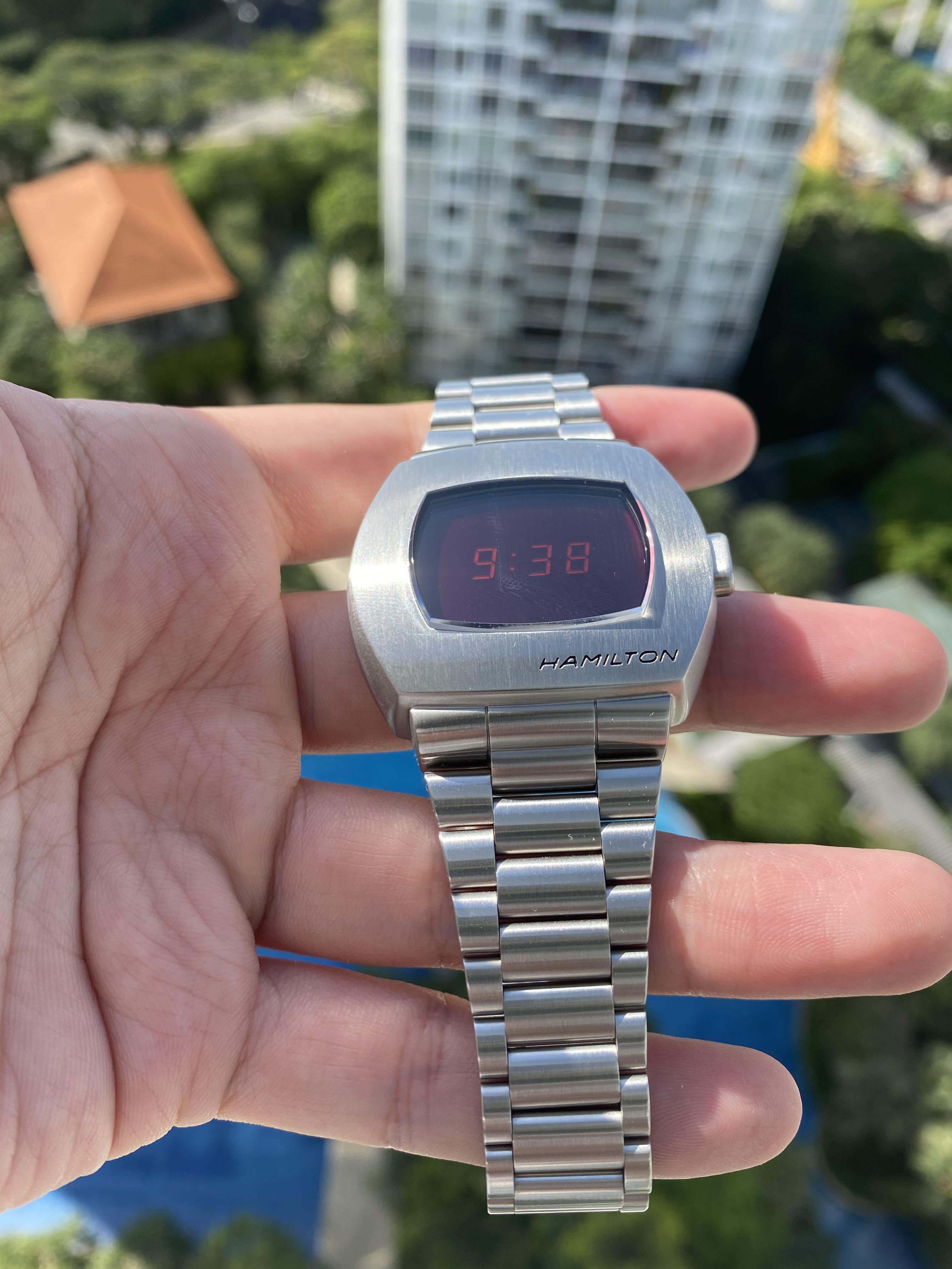 Hamilton PSR Stainless Steel Pulsar, Luxury, Watches on Carousell