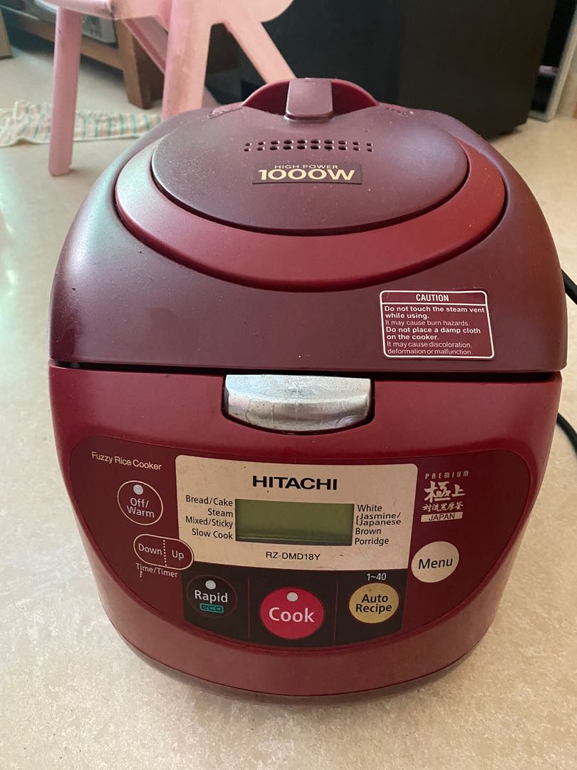 Hitachi Rice Cooker, Home Appliances, Kitchenware on Carousell