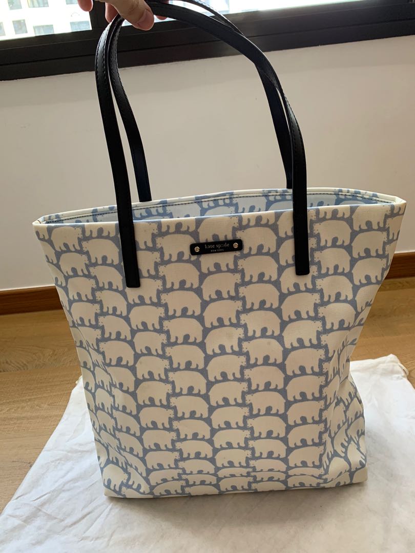 Kate spade - polar bear designed bucket bag, Women's Fashion, Bags ...