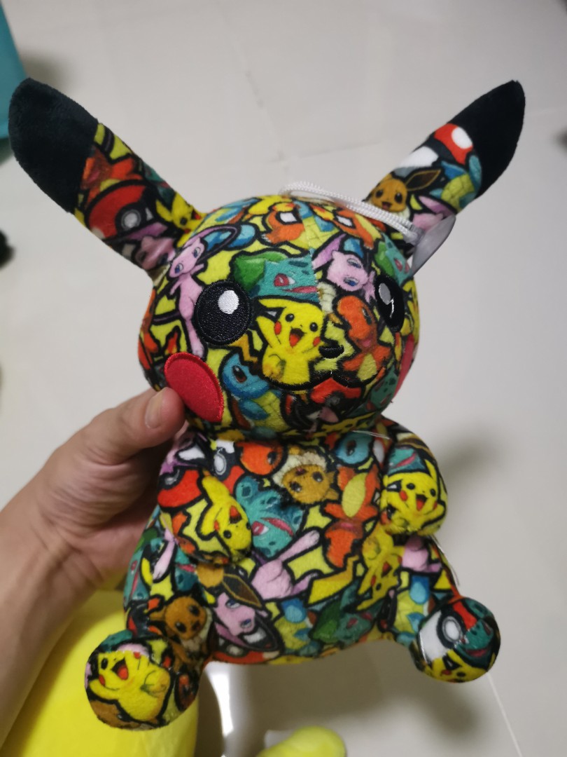 Limited Edition- Pokemon Exclusive Pikachu Graffiti Soft Toy, Hobbies ...
