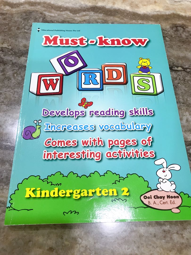 Must-know WORDS (K2), Hobbies & Toys, Books & Magazines, Assessment ...