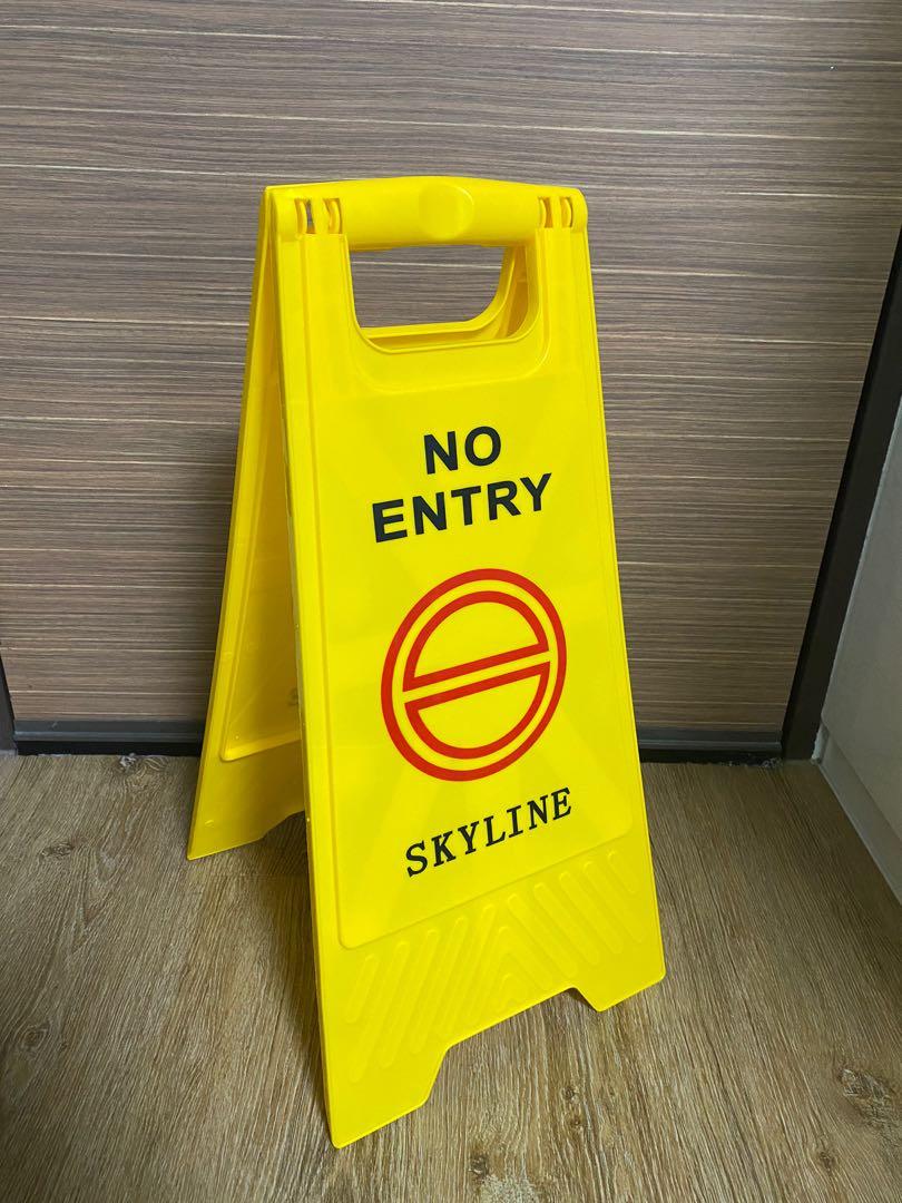 No Entry Floor Sign/ Signage/ Sign Board, Furniture, Home Decor, Others ...