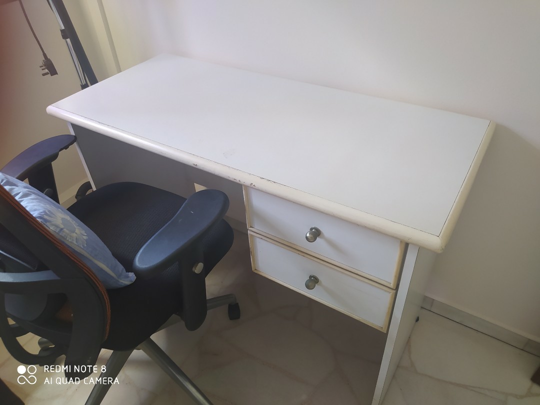 Old Study Table, Furniture, Tables & Chairs on Carousell