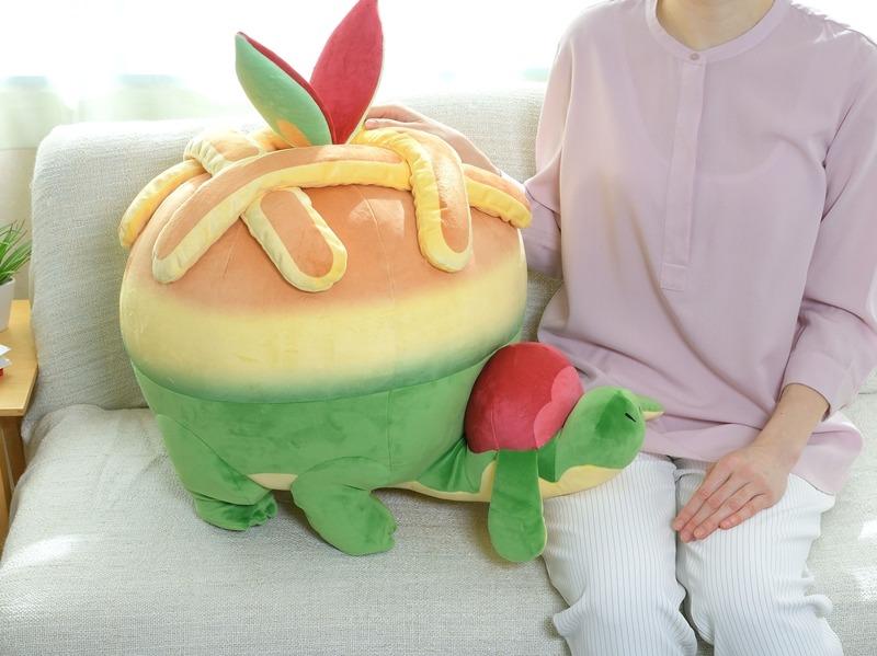 Pokemon Center Exclusive Mocchiri Big Life Size Tarupple Appletun Plush ...