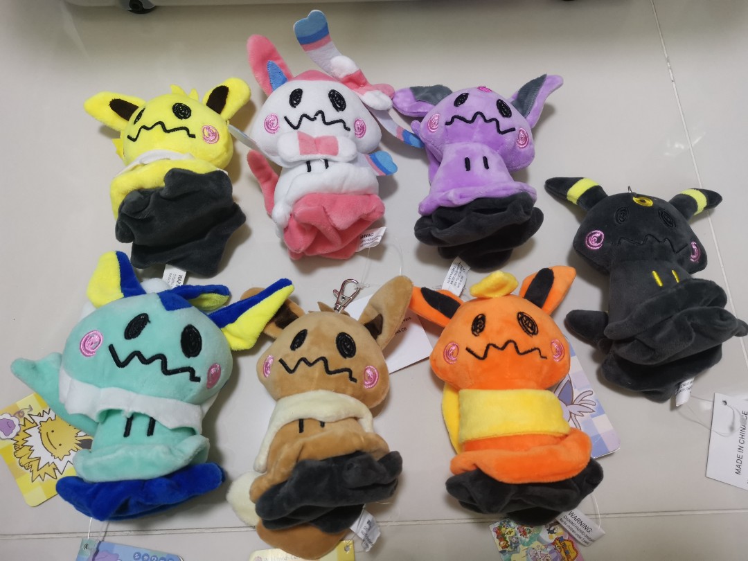 Pokemon Mimikyu Eevee Stuff Toys Keychain, Hobbies & Toys, Toys & Games ...