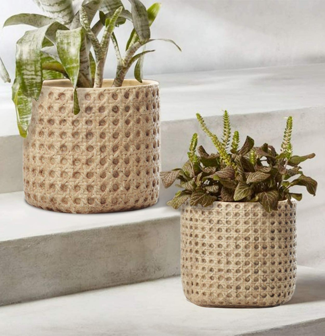Rattan Design Planter, Furniture & Home Living, Gardening, Pots ...