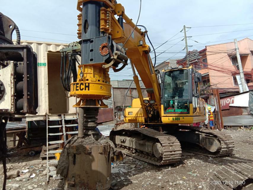 Rotary drill rig attachment , hydraulic drill attachment , soilmec rt3 ...