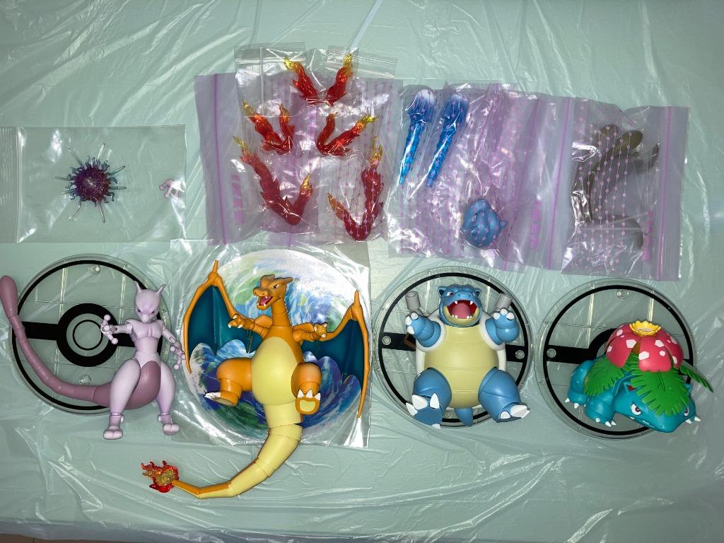 SHF Pokemon 超夢夢 噴火龍 水箭龜 奇異花 Mew Two Charizard Blastoise Venusaur S.H ...