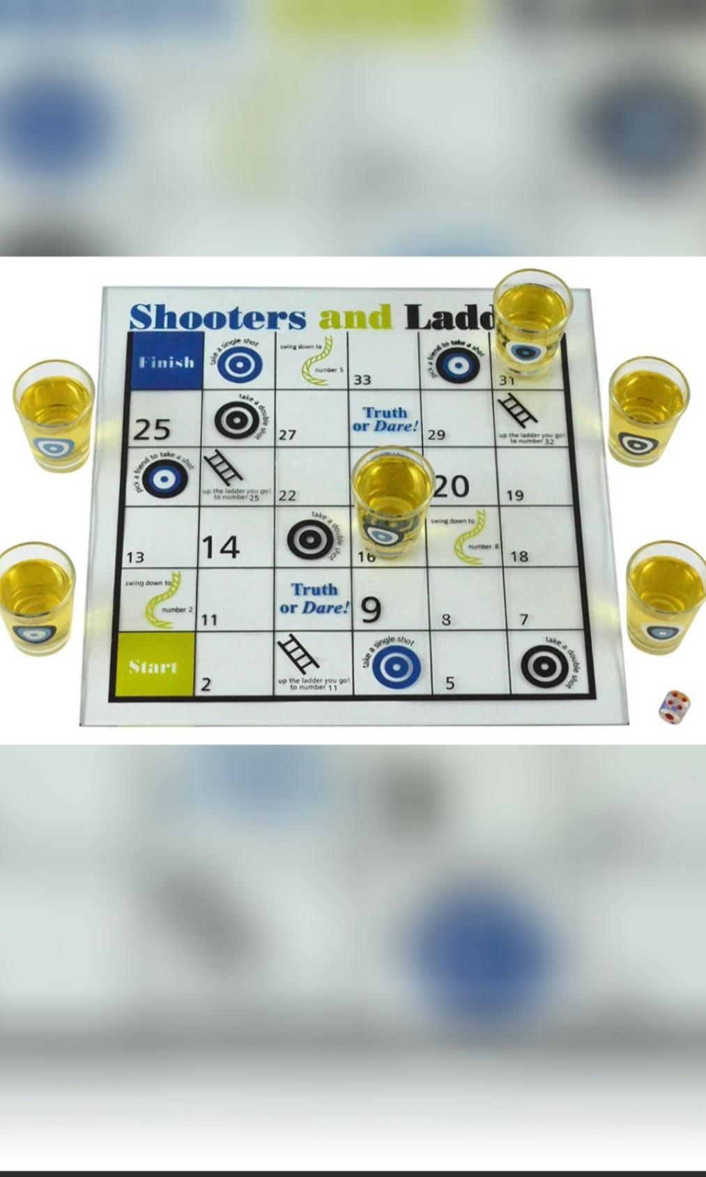Shooters and ladders drinking board game, Hobbies & Toys, Toys & Games ...